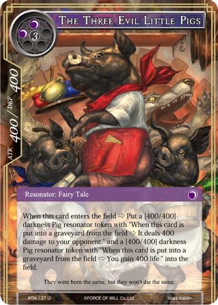 The Three Evil Little Pigs - Ancient Nights - Force of Will