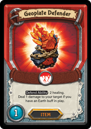 Geoplate Defender (Unclaimed) - Awakening - Lightseekers TCG