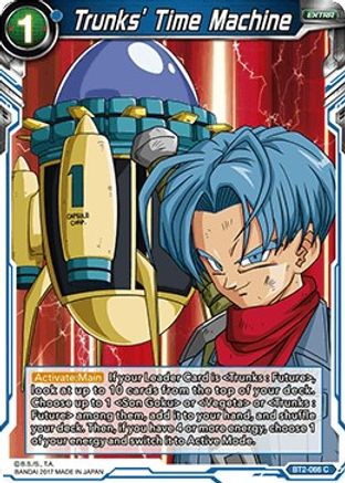 Trunks' Time Machine - Union Force - Dragon Ball Super CCG