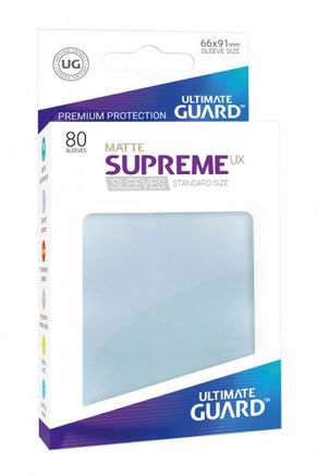 Double Matte Sleeve - Supreme UX Sleeves Clear (80-Pack) - Ultimate ...