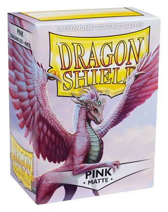 Dragon Shield Matte Sleeves - Pink (100-Pack) - Dragon Shield Card ...
