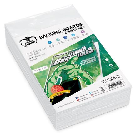 Comic Backing Boards - Current (100-Pack) - Ultimate Guard Comic Book ...