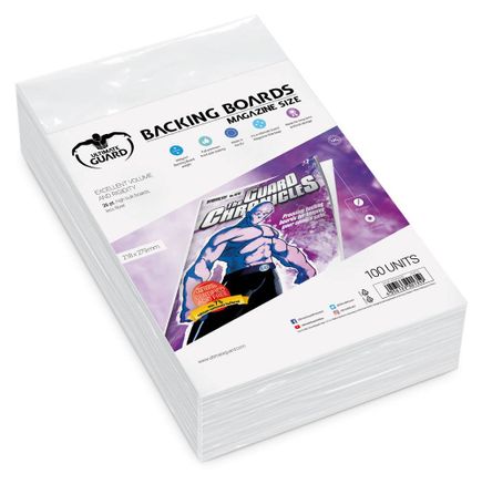 Comic Backing Boards - Magazine (100-Pack) - Ultimate Guard Comic Book ...