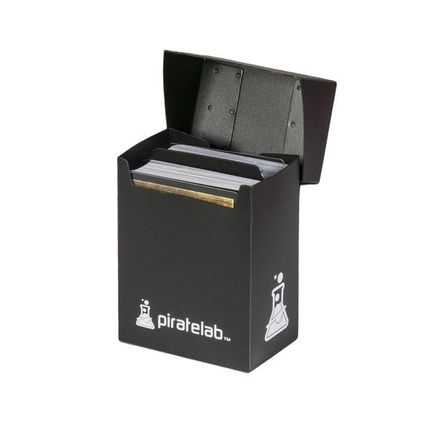 Deck Box - Black (Holds 70+) - Pirate Lab Deck Boxes - Deck Boxes