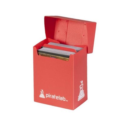 Deck Box - Red (Holds 70+) - Pirate Lab Deck Boxes - Deck Boxes
