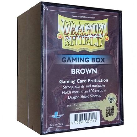 Dragon Shield Gaming Box - Brown (Holds 75+) - Dragon Shield Deck Boxes ...