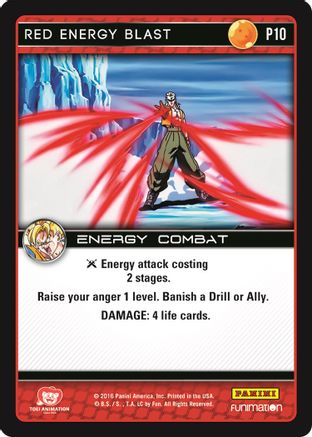 Red Energy Blast (Vengeance) - Panini Promo Cards - Dragon Ball Z TCG