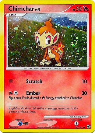 Chimchar - 76/130 (Cosmos Holo) - Miscellaneous Cards & Products - Pokemon