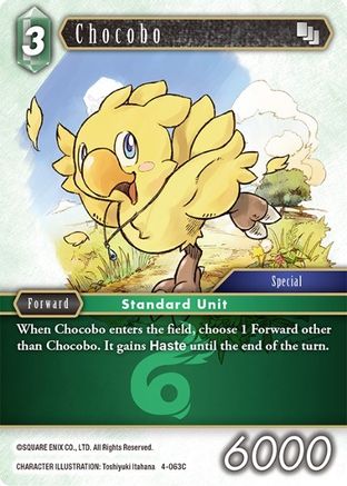 Chocobo (4-063C) - Opus IV - Final Fantasy TCG
