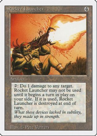 Rocket Launcher - Revised Edition - Magic: The Gathering