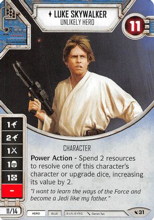 Luke Skywalker - Unlikely Hero (Card Only) - Legacies - Star Wars: Destiny