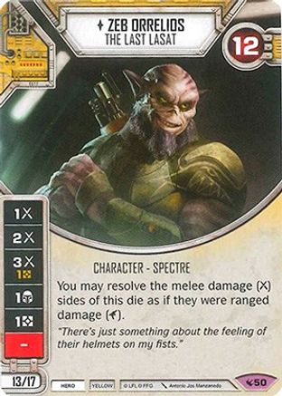 Zeb Orrelios - The Last Lasat - Legacies - Star Wars: Destiny
