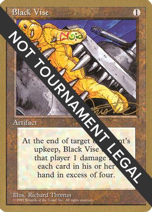 Black Vise - 1996 Mark Justice (4ED) - World Championship Decks - Magic ...