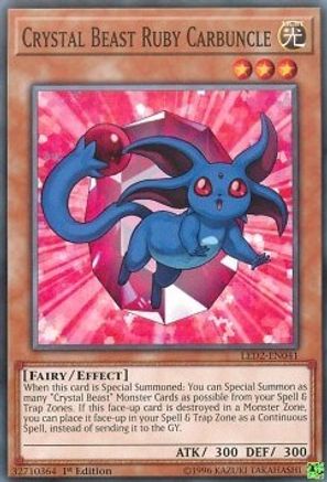 Crystal Beast Ruby Carbuncle - Legendary Duelists: Ancient Millennium ...