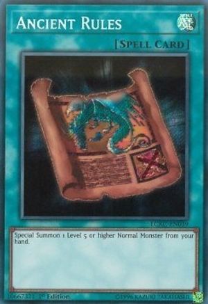 Ancient Rules - Legendary Collection Kaiba - YuGiOh