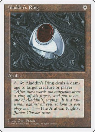 Aladdin's Ring - Fourth Edition - Magic: The Gathering