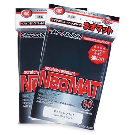 KMC Full Sized Neo Matte - Perfect Size Sleeves - Black (80-Pack) - KMC ...
