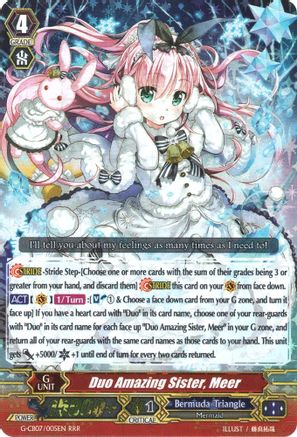 Duo Amazing Sister, Meer - G-CB07: Divas' Festa - Cardfight Vanguard