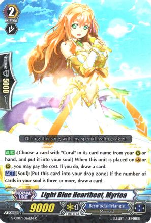 Light Blue Heartbeat, Myrtoa - G-CB07: Divas' Festa - Cardfight Vanguard
