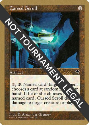 Cursed Scroll - 1999 Kai Budde (TMP) - World Championship Decks - Magic ...