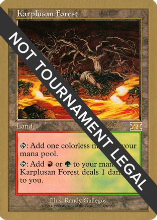 Karplusan Forest - 2000 Janosch Kuhn (6ED) - World Championship Decks ...