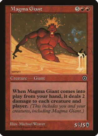 Magma Giant - Portal Second Age - Magic: The Gathering