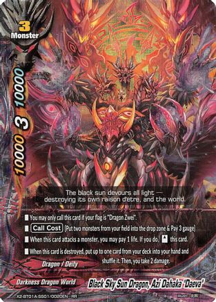 Black Sky Sun Dragon, Azi Dahaka "Daeva" - Solar Strife - Future Card BuddyFight