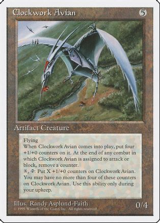 Clockwork Avian - Fourth Edition - Magic: The Gathering