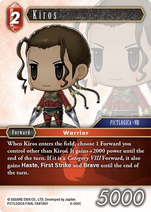 Kiros - Opus VI - Final Fantasy TCG