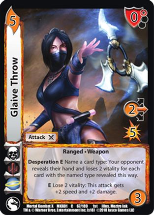 Glaive Throw - Mortal Kombat X - UniVersus