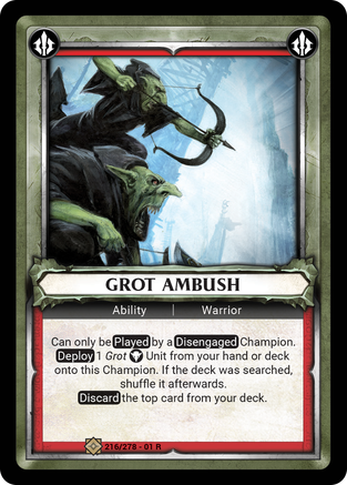 Grot Ambush (Claimed) - Wave 1 - Warhammer Age of Sigmar Champions TCG