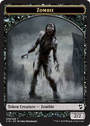 Zombie // Shapeshifter Double-sided Token - Commander 2018 - Magic: The ...