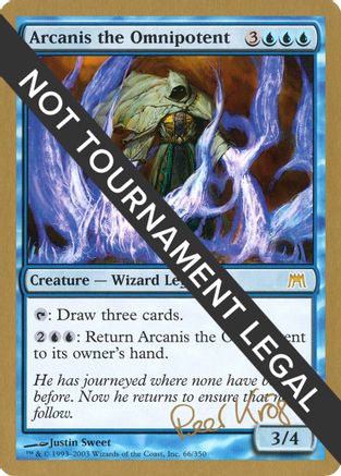 Arcanis the Omnipotent - 2003 Peer Kroger (ONS) - World Championship Decks - Magic: The Gathering