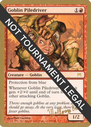 Goblin Piledriver - 2003 Wolfgang Eder (ONS) - World Championship Decks - Magic: The Gathering