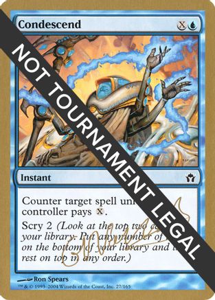 Condescend - 2004 Gabriel Nassif (5DN) - World Championship Decks ...