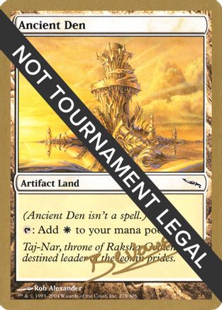 Ancient Den - 2004 Manuel Bevand (MRD) - World Championship Decks ...