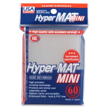 USA Limited KMC Card Barrier - Hyper Matte Mini - Clear (60-Pack) - KMC ...