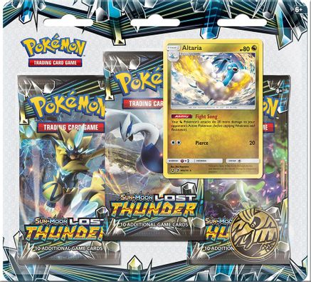 Lost Thunder 3 Pack Blister [Altaria] - SM - Lost Thunder - Pokemon