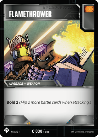 Flamethrower - Wave 1 - Transformers TCG