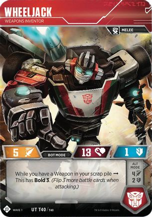 Wheeljack - Weapons Inventor - Wave 1 - Transformers TCG