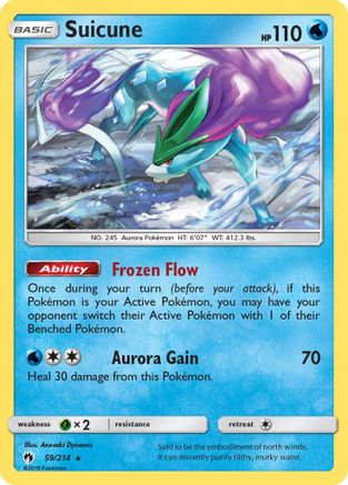 Suicune - SM - Lost Thunder - Pokemon