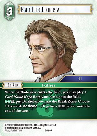 Bartholomew - Opus VII - Final Fantasy TCG
