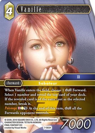 Vanille - Opus VII - Final Fantasy TCG