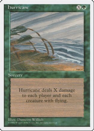 Hurricane - Fourth Edition - Magic: The Gathering