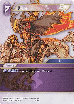 Odin EX - 1-124R - Deck Exclusive Cards - Final Fantasy TCG