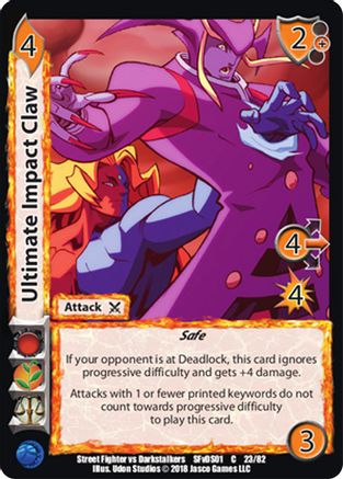 Ultimate Impact Claw - Street Fighter vs. Darkstalkers - UniVersus