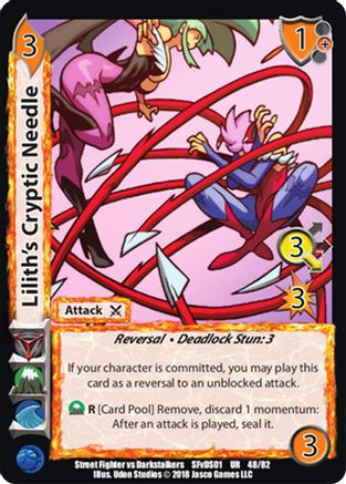 Lilith's Cryptic Needle - Street Fighter vs. Darkstalkers - UniVersus