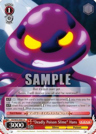 "Deadly Poison Slime" Hans - KonoSuba 2 - Weiss Schwarz