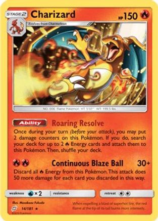 Charizard - 14/181 (SM Team Up) - Deck Exclusives - Pokemon