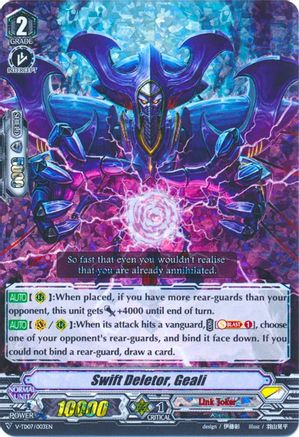 Swift Deletor, Geali (RRR Foil) - V-TD07: Kouji Ibuki - Cardfight Vanguard